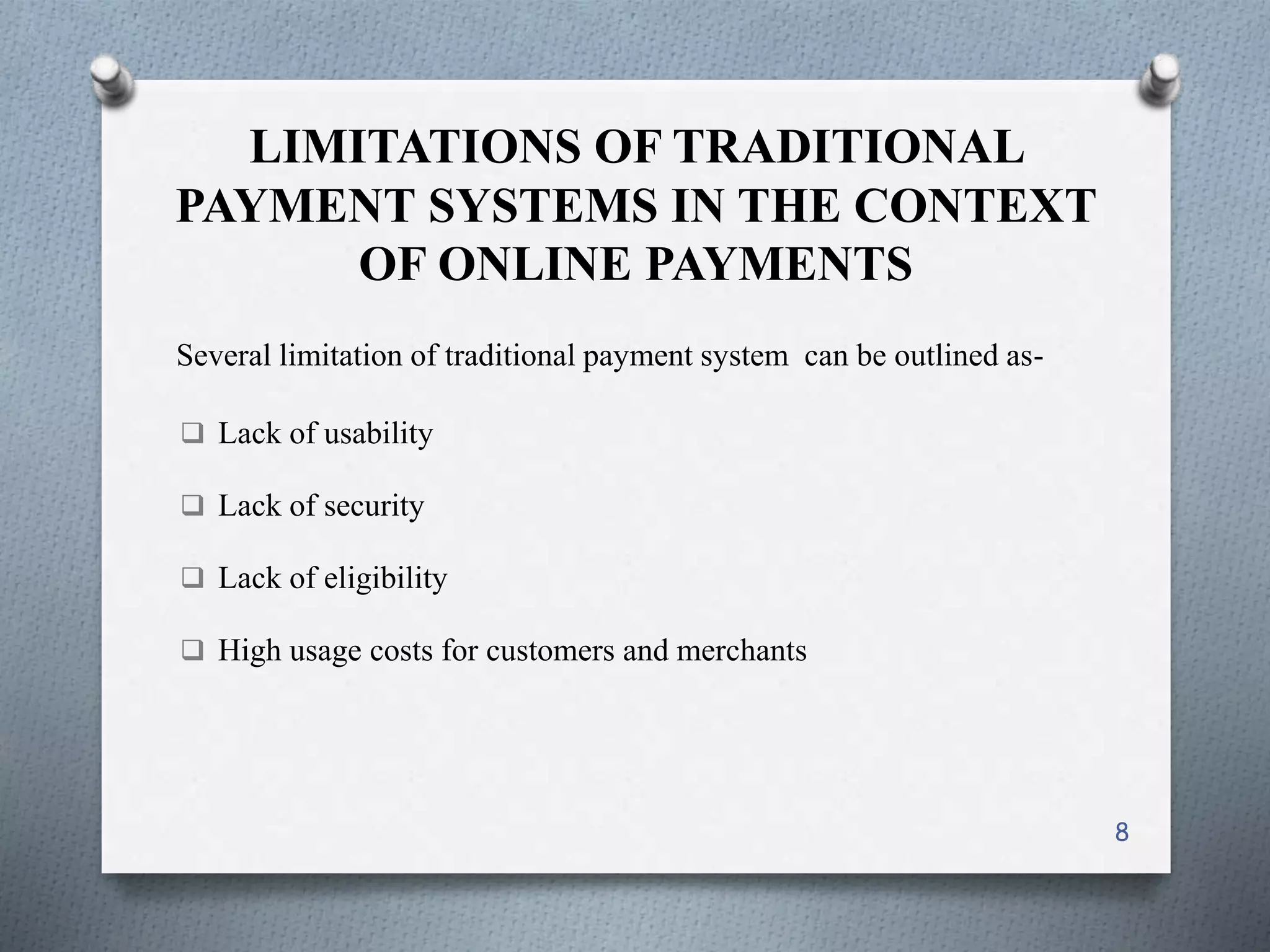 electronic payment system | PPTX