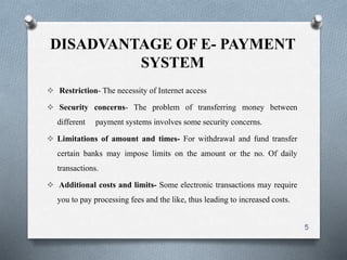 electronic payment system | PPTX