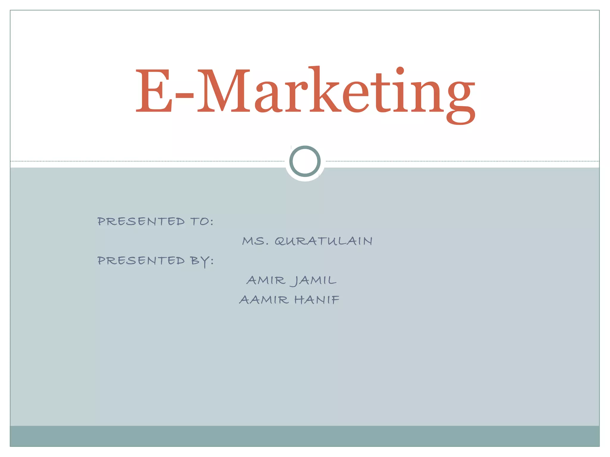 E marketing ppt | PPT