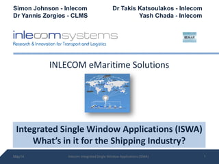 Maritime Single Windows: what’s in for the Shipping industry? by Simon ...