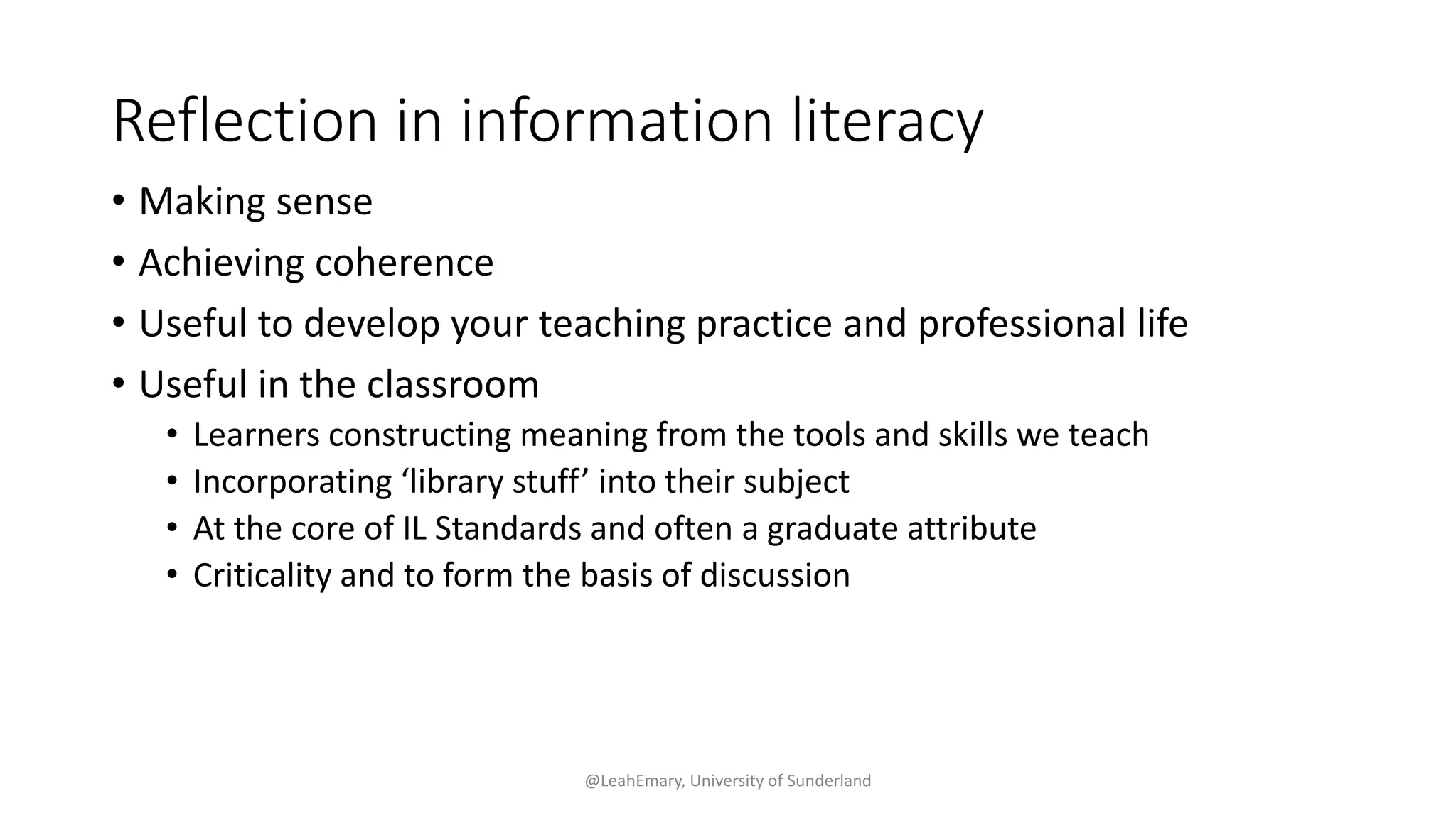 Process drawing: a tool to promote reflective practice in information ...
