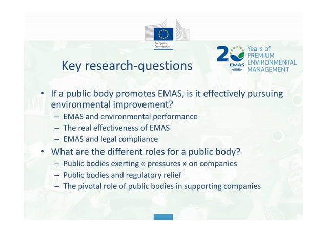 20 years of EMAS (the Eco Management and Audit Scheme) | PDF ...