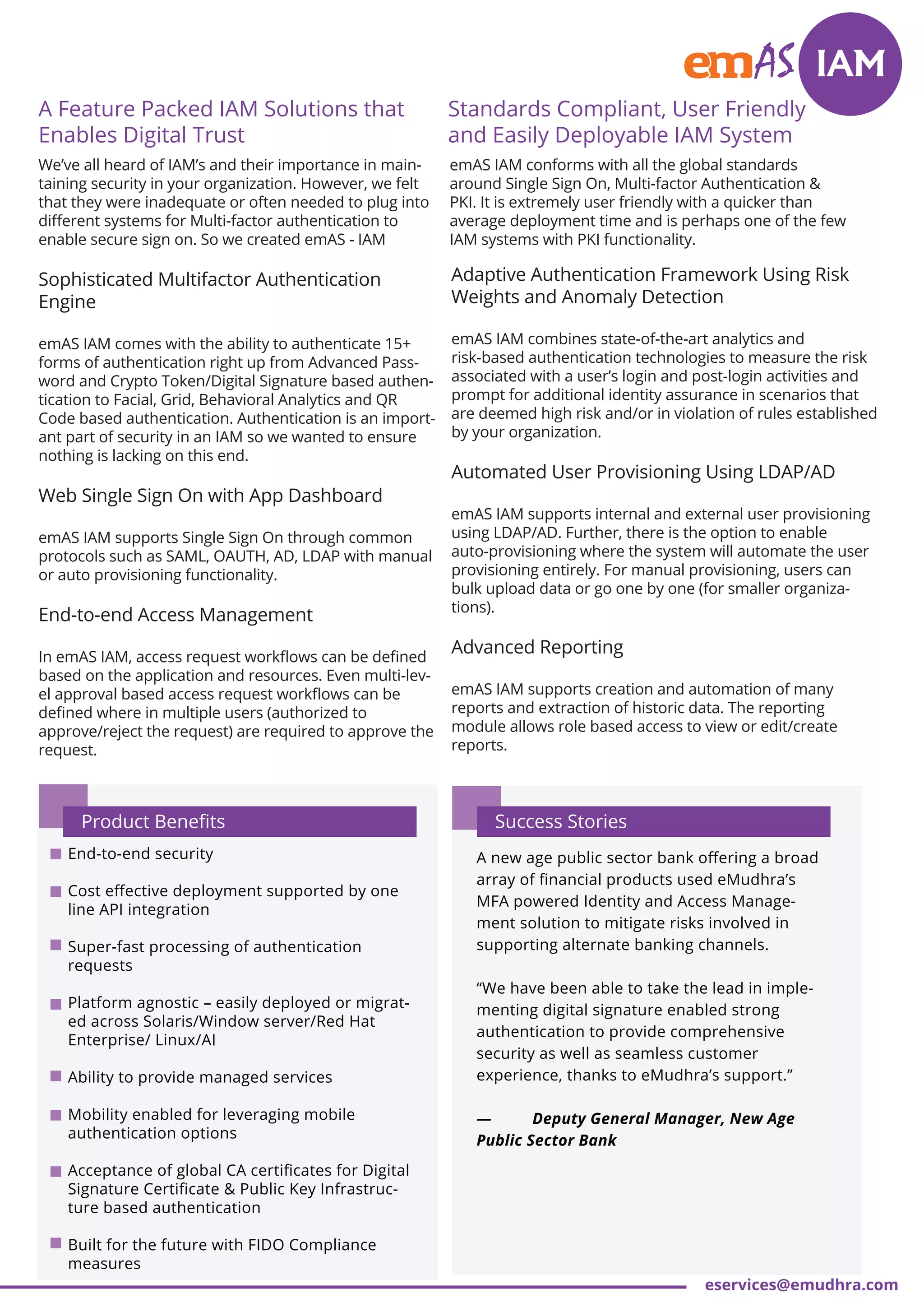 eMAS Indentity and Access Management | PDF | Operating Systems | Computer Software and Applications