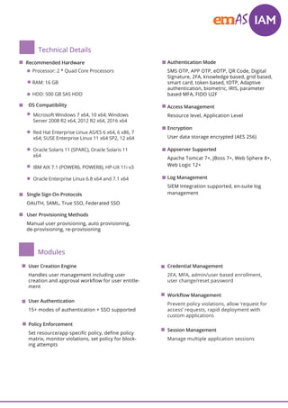 eMAS Indentity and Access Management | PDF | Operating Systems | Computer Software and Applications