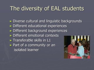 Meeting the needs of children with EAL | PDF | Daycare and Pre-School ...