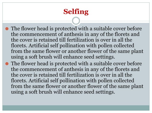 Emasculation and pollination techniques in oilseed fibres and plantation crops | PDF