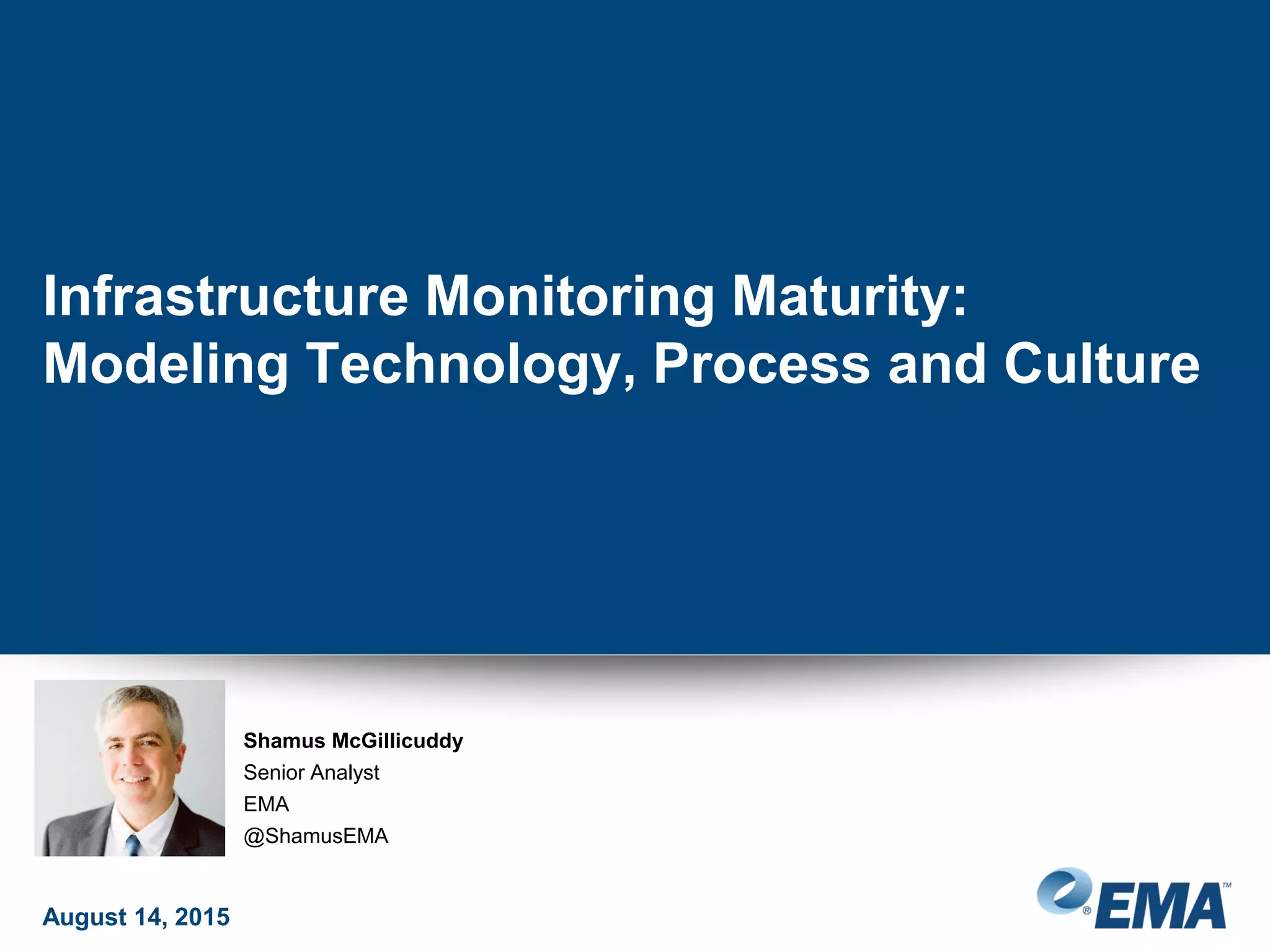 Infrastructure Monitoring Maturity: Modeling Technology, Process ...