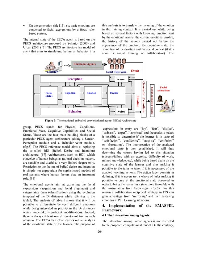 Emotional Multi-Agents System for Peer to peer E-Learning | PDF