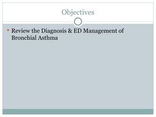 ED Management of Asthma | PPT