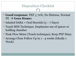 ED Management of Asthma | PPT