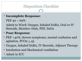 ED Management of Asthma | PPT