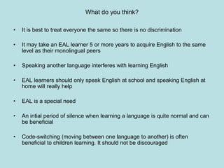 Supporting Children with EAL | PDF