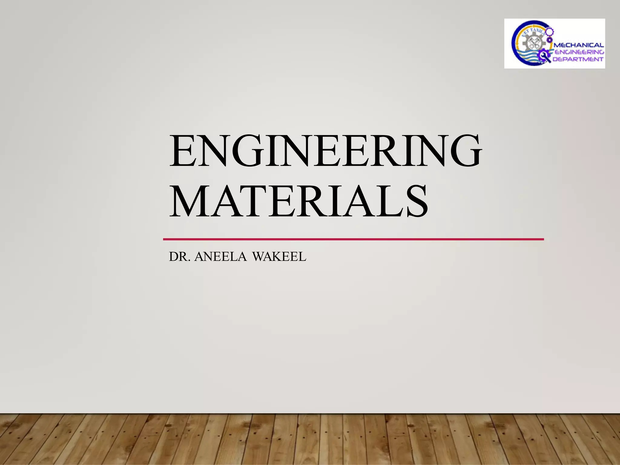 Engineering materials | PDF