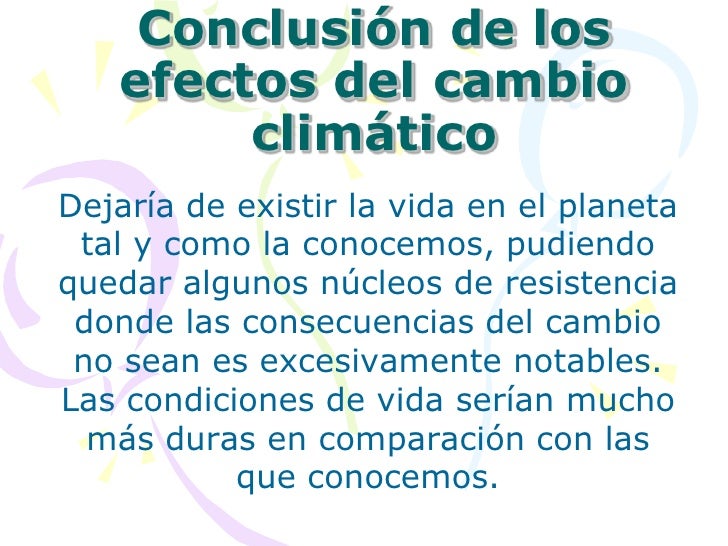 El Cambio climático. Patricia Palau.