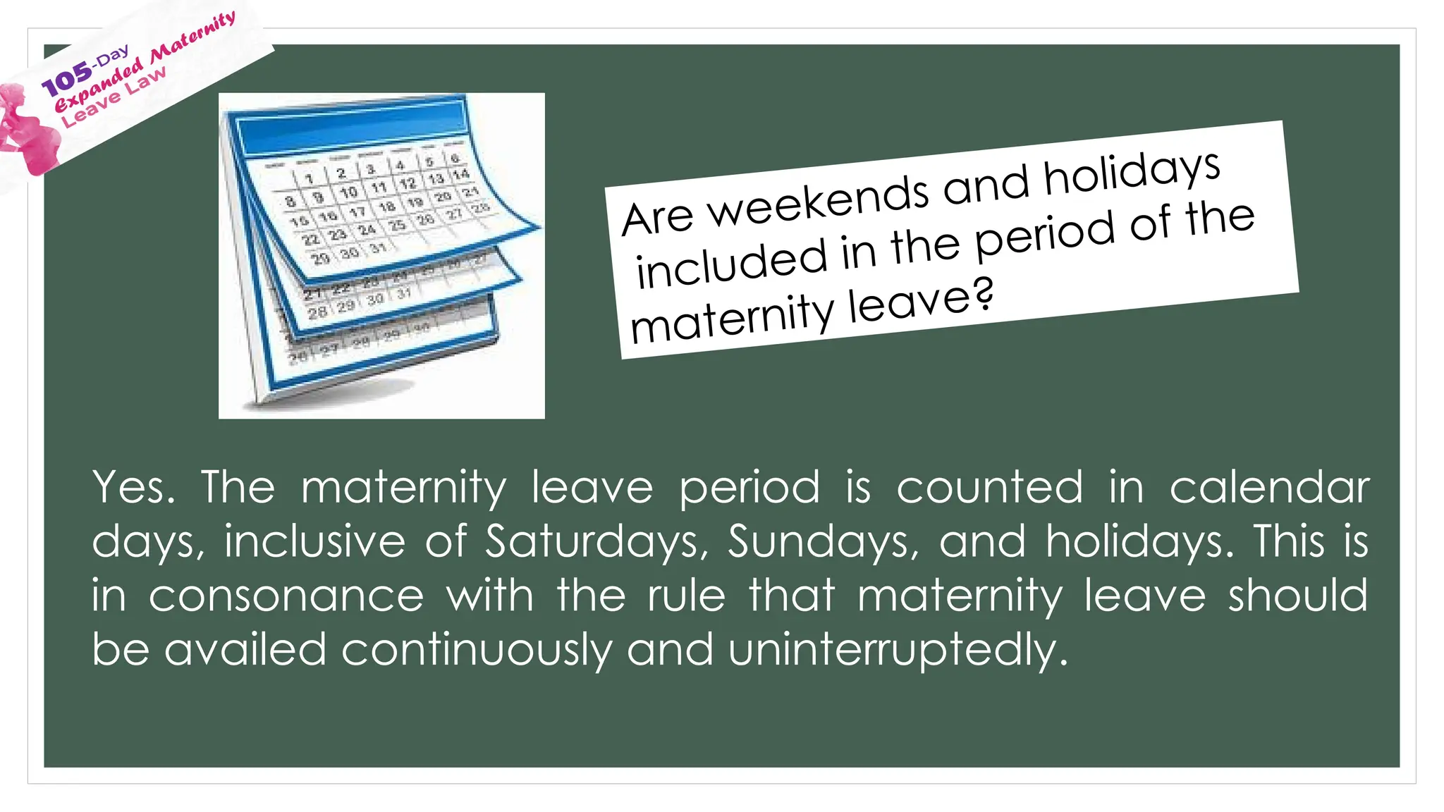 105-day Expanded Maternity Leave Under Republic Act 11201 | PPTX