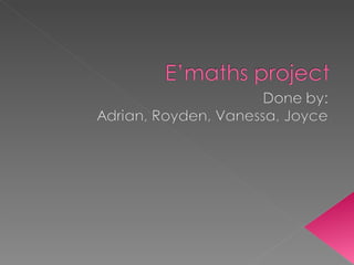 E’maths project | PPT