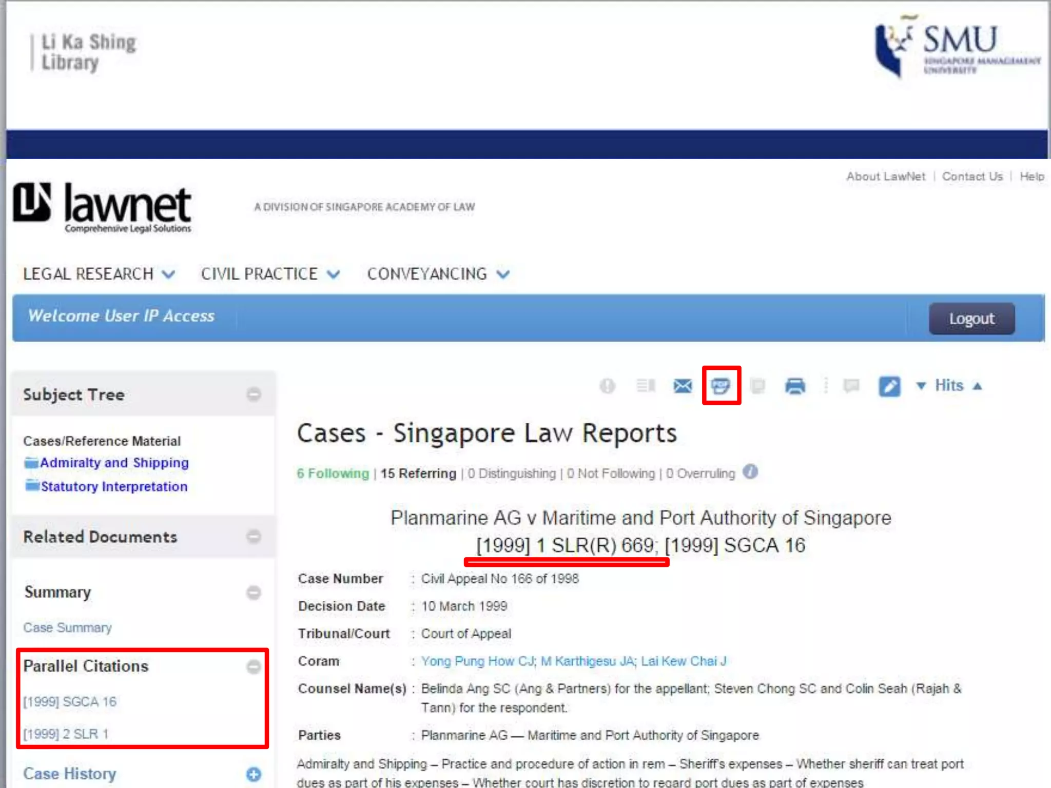 Locating a Singapore Case | PPTX
