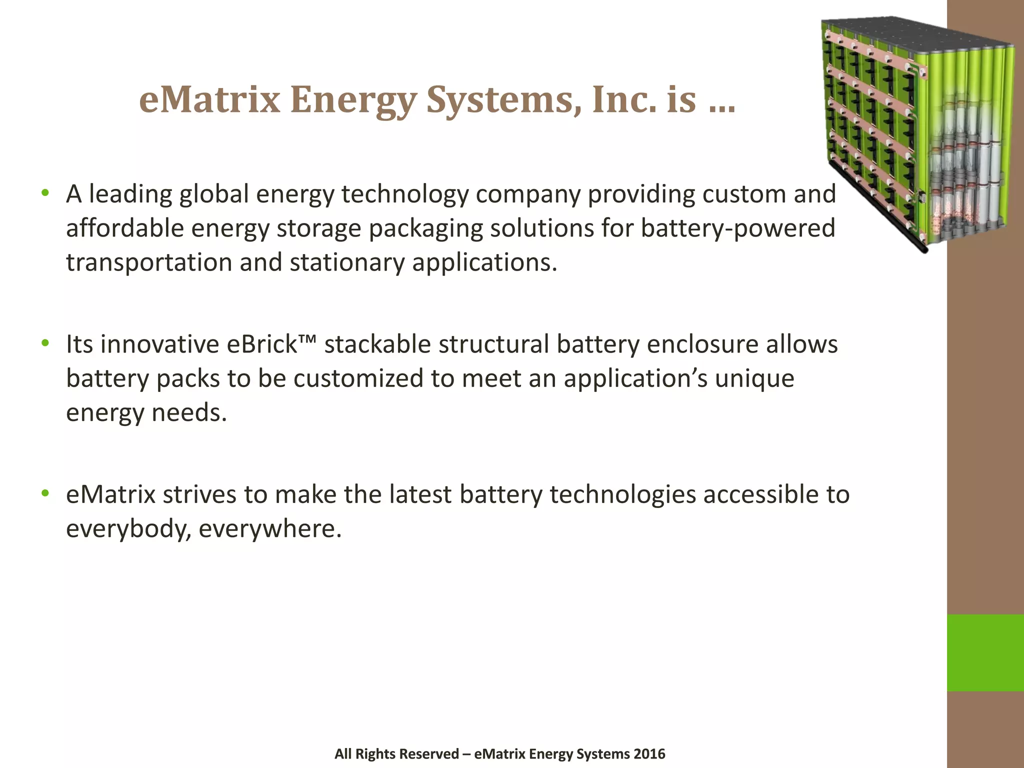 eMatrix Energy Systems pitch | PDF