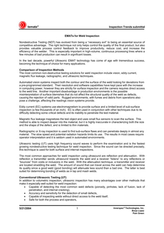EMATs for weld inspection | PDF
