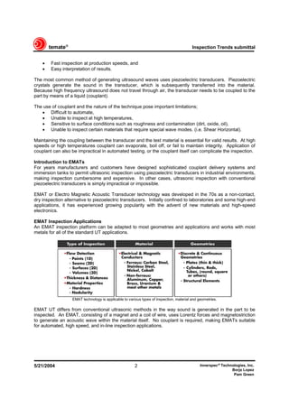 EMATs for weld inspection | PDF
