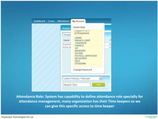 Em attendance management tour 02 | PPT