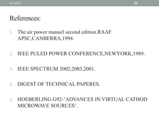 ELECTROMAGNETIC BOMB (EMB) SEMINAR PRESENTATION | PPTX | Physics | Science