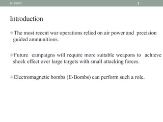 ELECTROMAGNETIC BOMB (EMB) SEMINAR PRESENTATION | PPTX