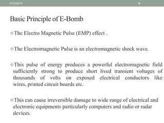 ELECTROMAGNETIC BOMB (EMB) SEMINAR PRESENTATION | PPTX