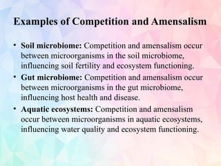 Competition And Amensalism. [Environmental Microbiology ] | PPT