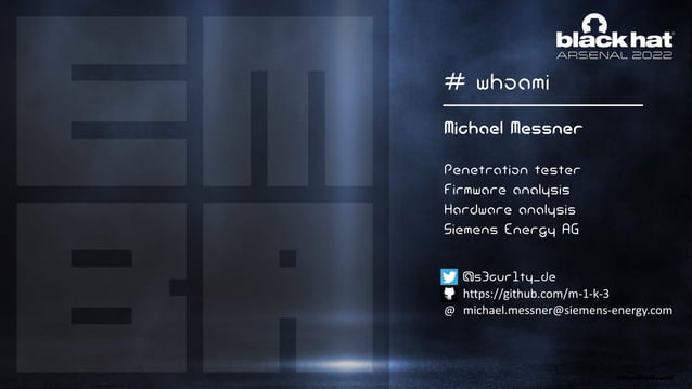 EMBA - From Firmware to Exploit - BHEU22 | PPT