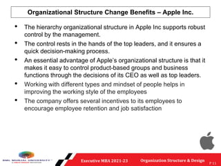 Organizational Structure Analysis Apple Inc. | PPTX