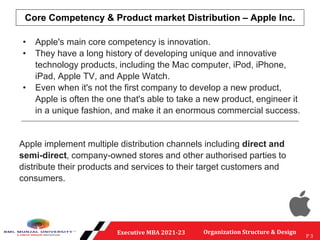 Organizational Structure Analysis Apple Inc. | PPTX