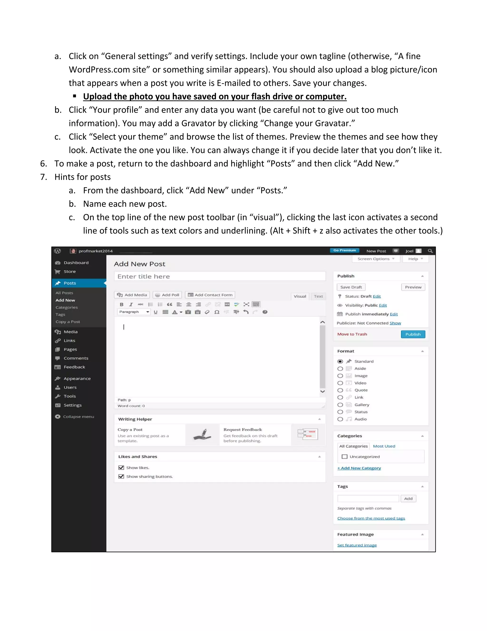 Setting Up a WordPress Blog | PDF