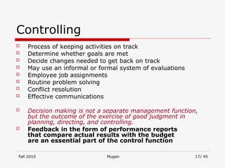 Management Control System and its types and Importance | PPT