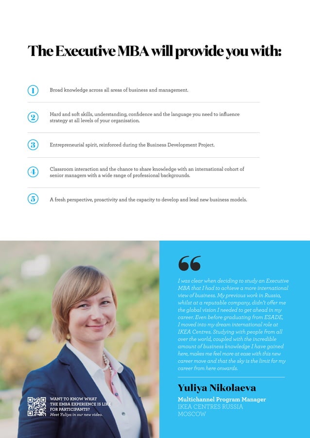 BROCHURE: Executive MBA - EMBA: Monthly Programme | PDF