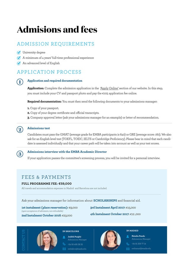 BROCHURE: Executive MBA - EMBA: Monthly Programme | PDF