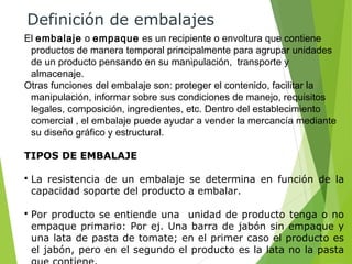 Embalajes | PPT