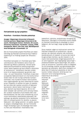 Emballage og transport beretning 2015 | PDF