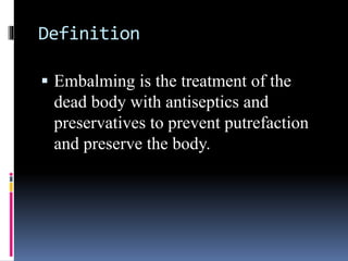Embalming all points | PPTX