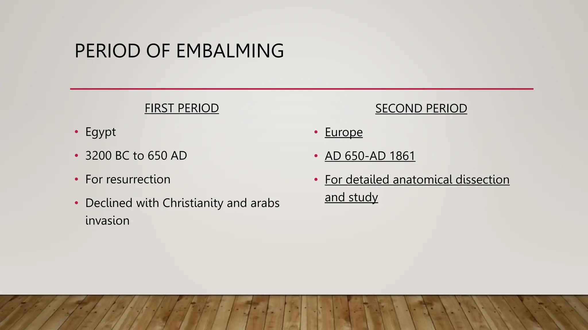 embalming introduction and types anatomy | PPTX