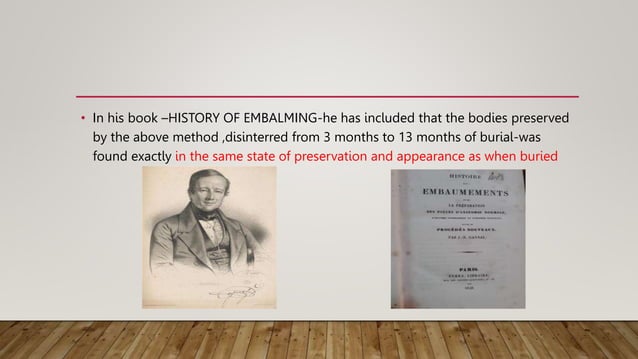 embalming introduction and types anatomy | PPTX | First Aid | Injuries