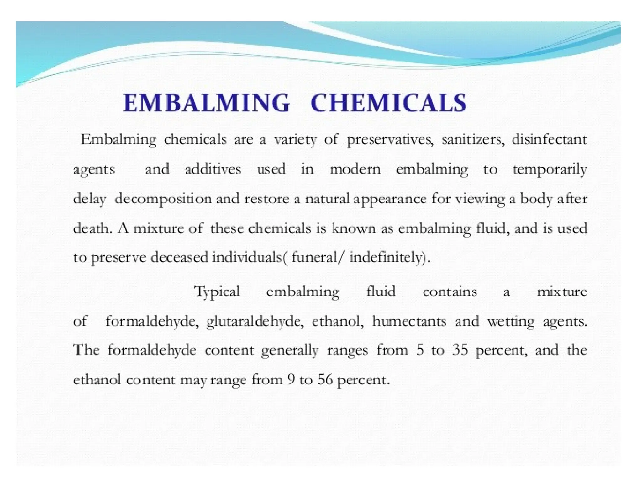 embalming topic for B.Sc. Nursing & GNM students | PPTX