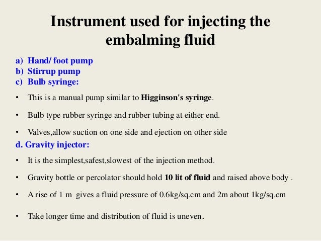 Embalming diagnosis and m.l aspect