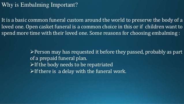 Embalming Service - Peace Care Company | PPTX