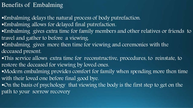 Embalming Service - Peace Care Company | PPT