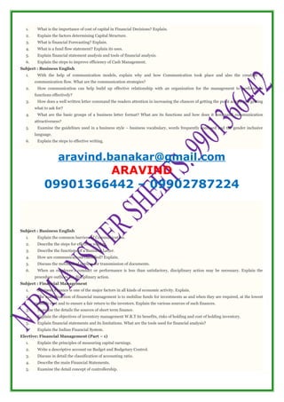 Emba , mba, nibm answer sheets. 9901366442 | PDF