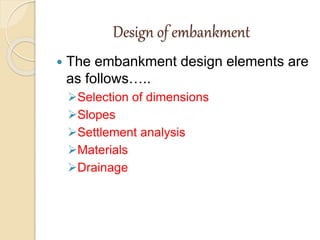 Embankment | PPTX