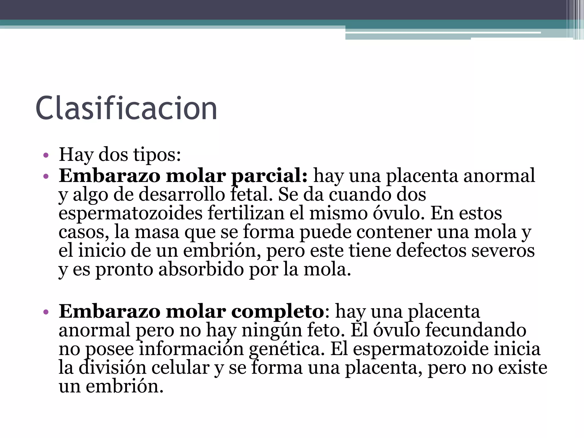 Embarazo molar | PPTX