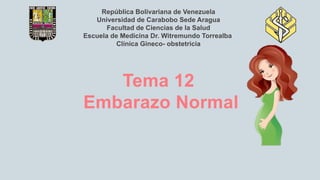 Embarazo normal en la mujer y cuidado prenatak | PPTX