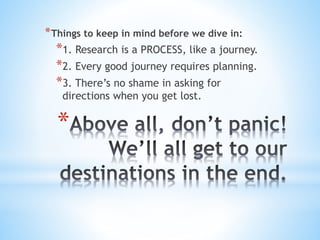 Embarking on a research journey | PPTX